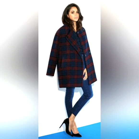 Reitmans | Jackets & Coats | Reitmans Plaid Wool Coat Small | Poshmark